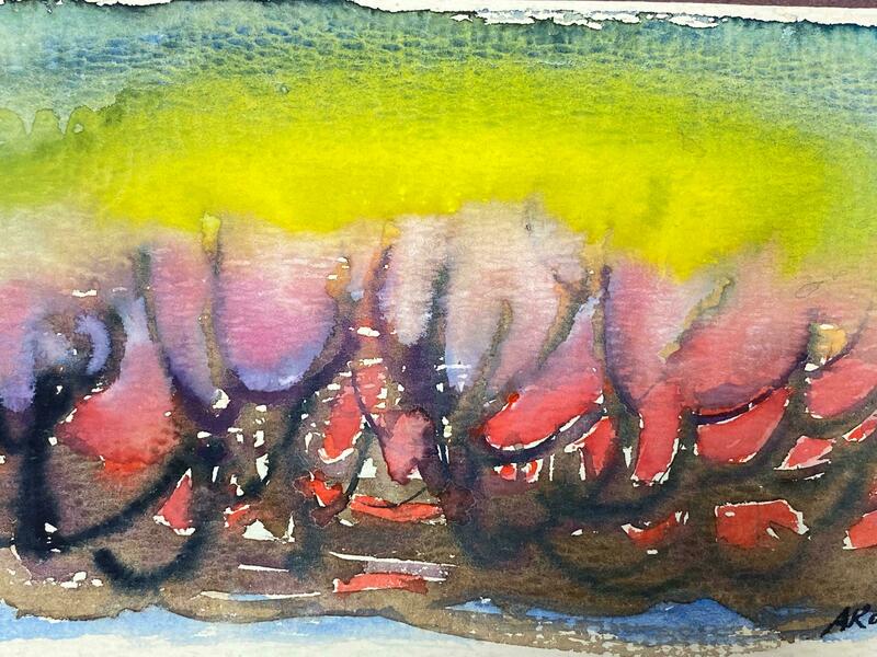 Akos Birocolourful Abstract, French Expressionist Original Paintingc ...