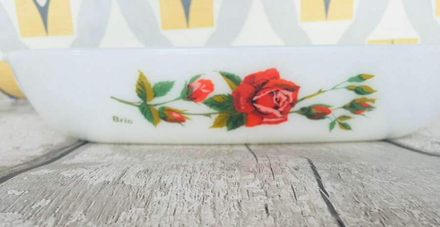 Jaj Pyrex Brio Rose Baking Or Roasting Dish Circa 1963 Pyrex Space ...