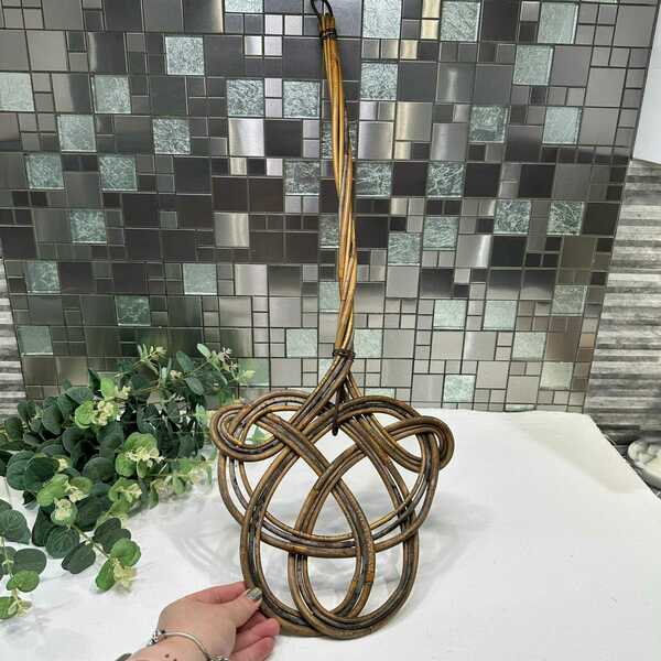 Antique Wicker Carpet Beater Rattan Rug Swatter Vintage Farmhouse Decor ...