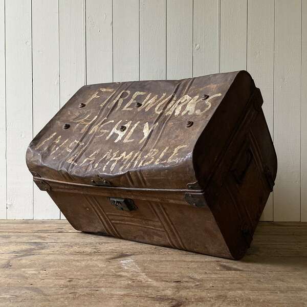 Vintage Fireworks Storage Trunk | Vinterior