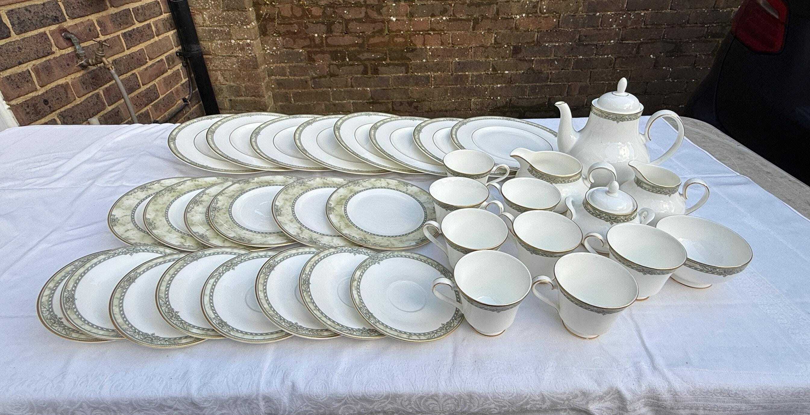 tea set with side plates
