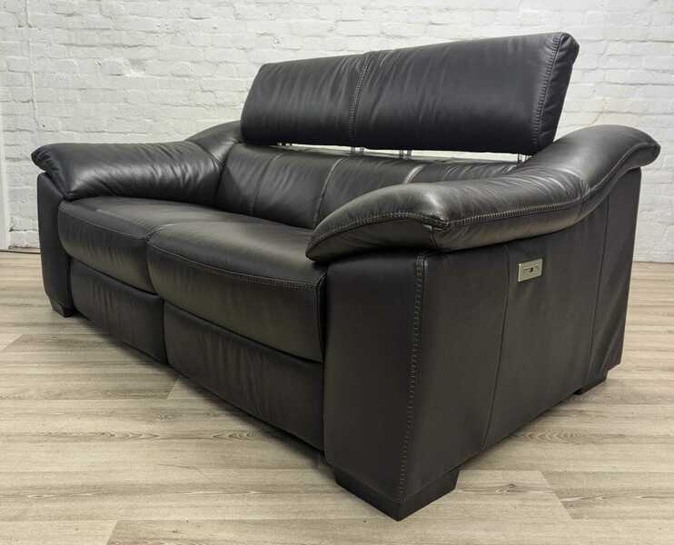 Ex Display Dfs Leather Power Recliner Sofa Chocolate Brown Leather ...