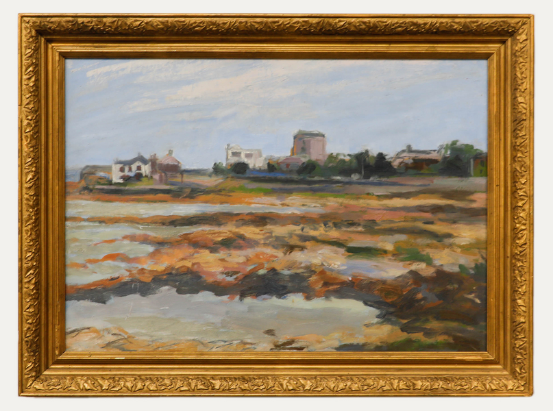 Simon Goldberg (1916 2002) 20th Century Oil, Sandykes Joyce's Tower ...