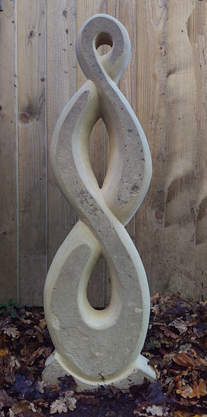 Twist. Sandstone Sculpture. Polynesian Symbol Of Life Evolving From A ...