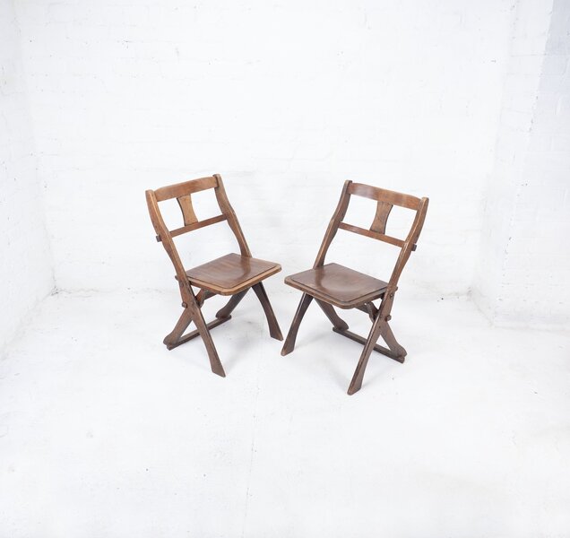 Pair Of 1920s 'The Drifter' Fold Out Chairs | Vinterior