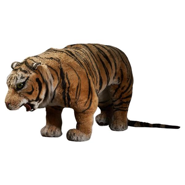Life Size Tiger Teddy Antique Children Animal | Vinterior