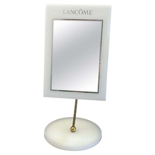 Lancôme Paris Adjustable Resin And Brass Table Mirror, 1970s | Vinterior