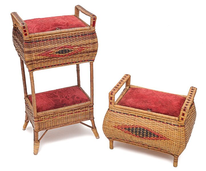 Wicker Storage Set, 1920s, Vintage | Vinterior