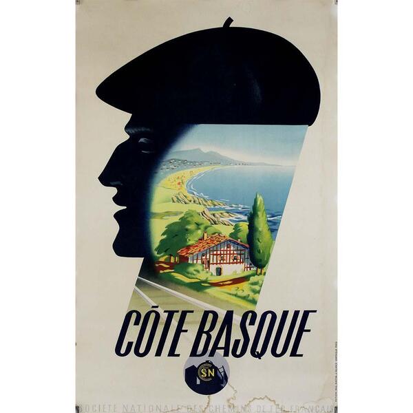 Roland Hugonoriginal Travel Poster By Roland Hugon French National ...