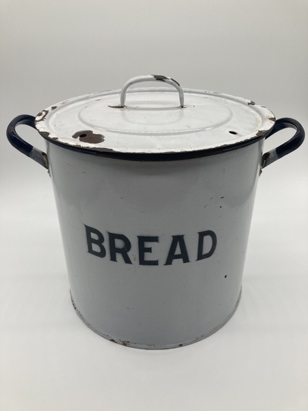 Edwardian Enamelled Bread Bin | Vinterior