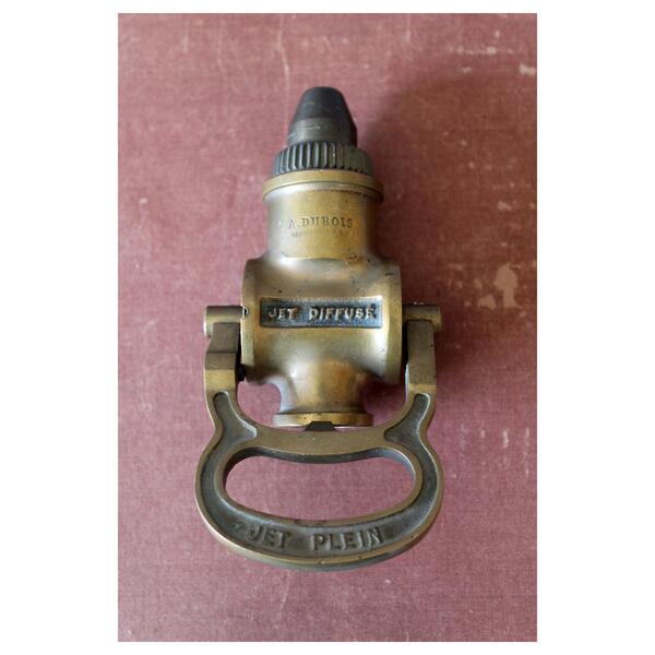 Antique French Bronze Fire Hose Nozzle, A. Dubois, Fireman, Fire ...