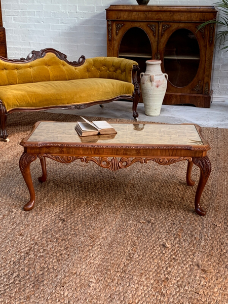 Vintage 1930's Walnut Coffee Table | Vinterior