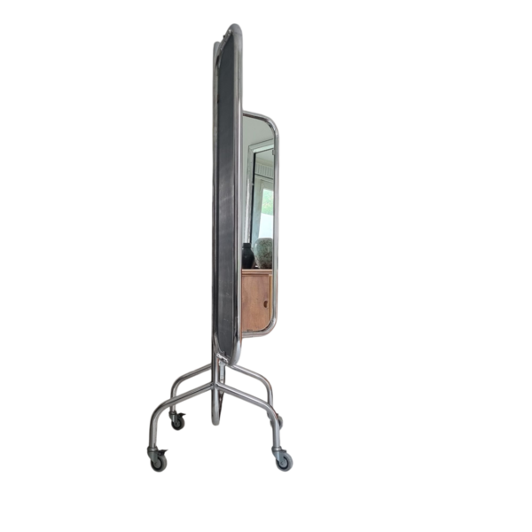 Rare Gispen Chrome Tubular Full Length 3 Way Mirror | Vinterior