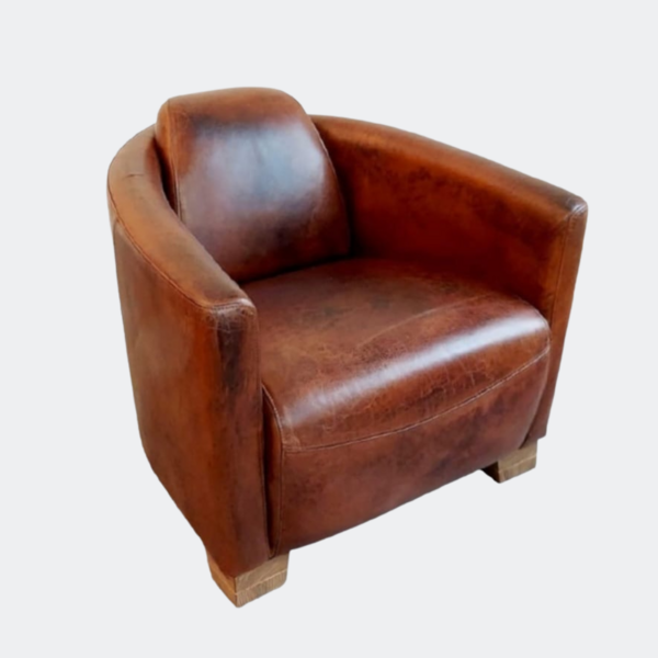 Leather Rocket Chair | Vinterior