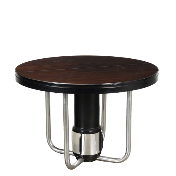 Vintage Round Table Exotic Wood Italy 1970s | Vinterior