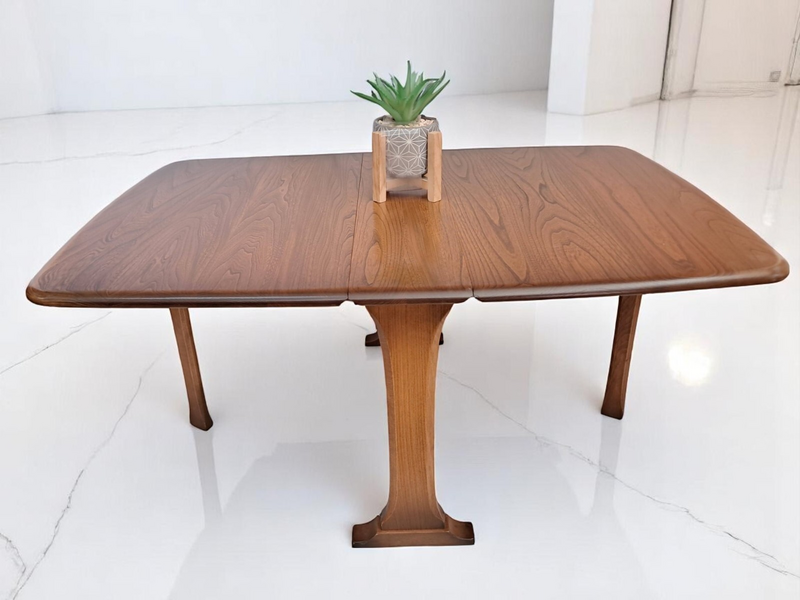 Mid Century Ercol Fold Up Coffee Table Drop Leaf Side Table 1970's ...