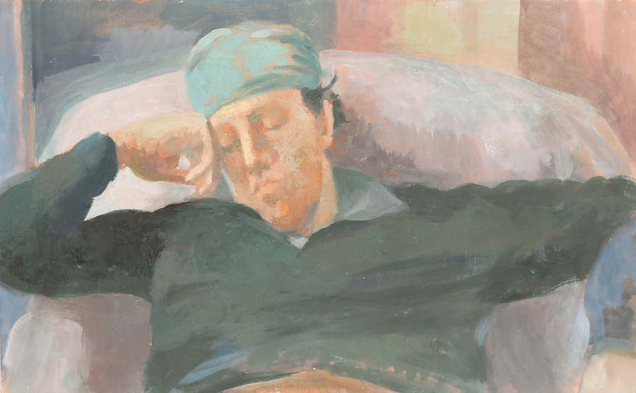 Bernadette Kelly (B.1933) 20th Century Oil, A Restful Moment | Vinterior