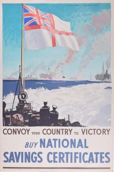 Convoy Your Country To Victory, Ww2 Propaganda Poster By Rowland Hilder ...