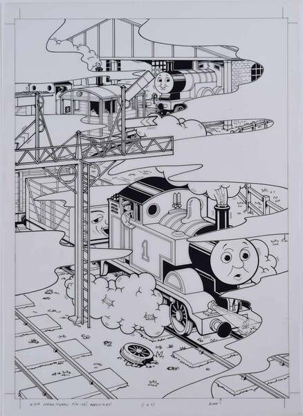 Thomas The Tank Engine, 'Seeing Signals', Original Ink On Cell ...