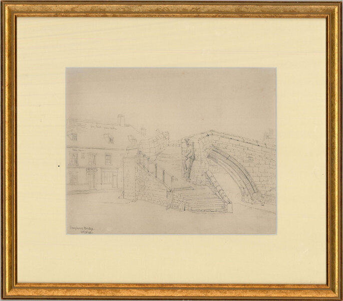 1988 Graphite Drawing Trinity Bridge, Crowland | Vinterior