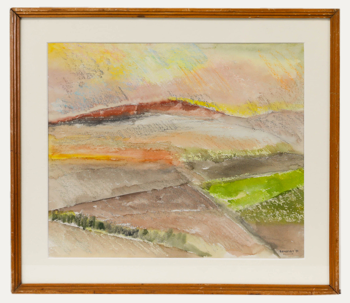 Beverley 1981 Pastel, Sunset Mountain | Vinterior