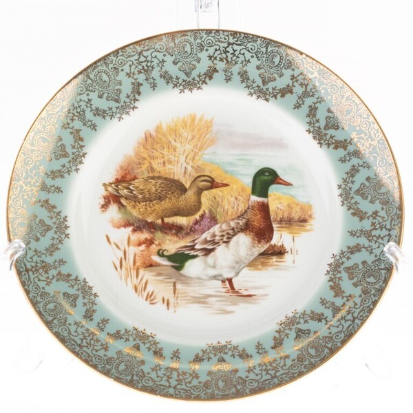 Antique Liverpool Pottery Ceramic Porcelain Plate With Ducks | Vinterior