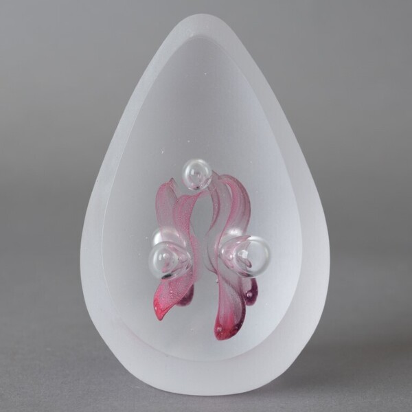Svaja Signed Mid Century Studio Glass Paperweight | Vinterior