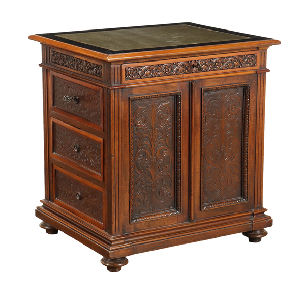 Antique Writing Desk Tudor Style Walnut United Kingdom XIX Century ...