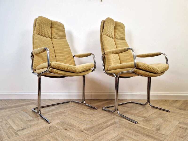 Pair Of Pieff Eleganza By Tim Bates Vintage Mid Century Chrome ...