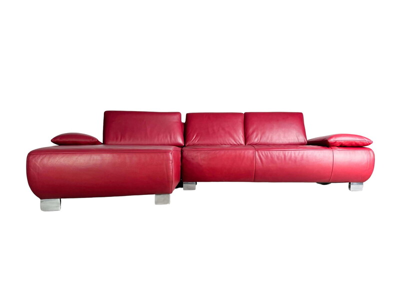 Original Koinor Volare Sofa Design Couch Leather Red Corner Sofa ...