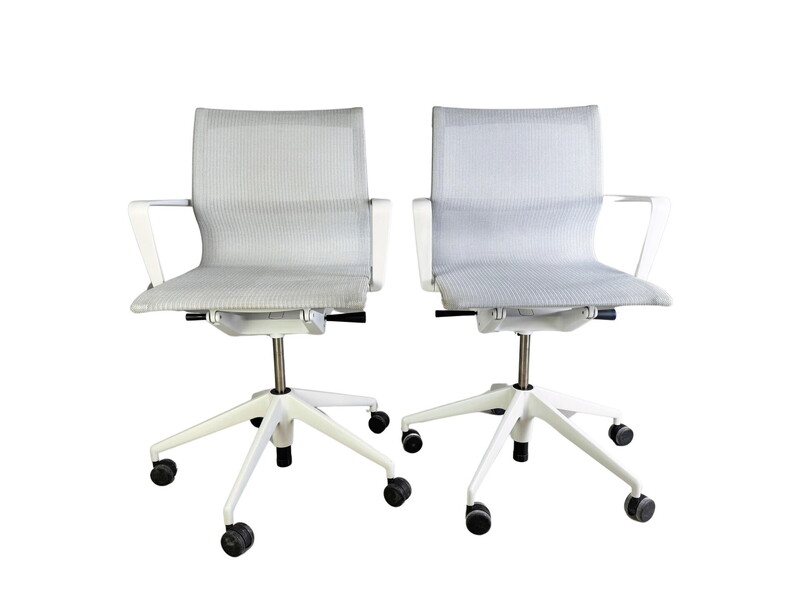 Set Of 2 Vitra Office Chairs Physix Trioknit Gray Grey Office Chair ...