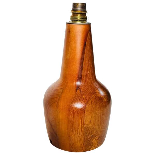 Petite Scandinavian Style Table Lamp, Pear Shaped Light Wood, 1960s ...