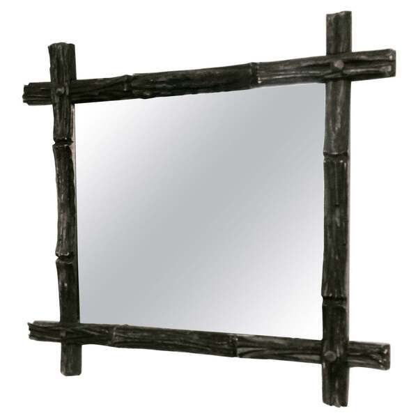 August Bergin & Co. Stockholm, Mirror With Wooden Frame, Swedish Jugend ...