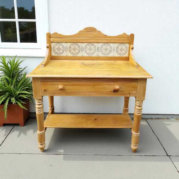Antique Victorian Wash Stand / Solid Pine / C1890 / | Vinterior