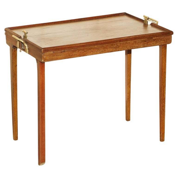 Fine Gillows Attributed Antique Victorian Folding Butlers Campaign Tray ...