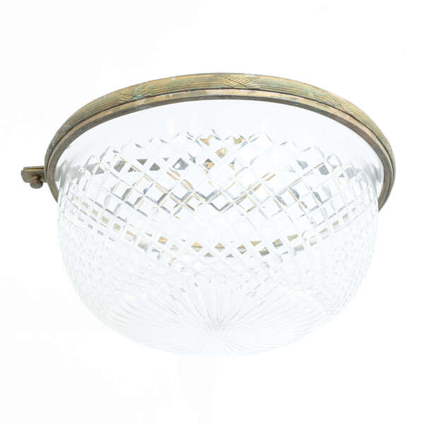 Early 20th Century English Cut Glass Ceiling Light | Vinterior
