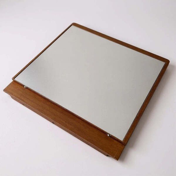 Vintage Danish Teak Mirror – Minimalist Mid Century Scandinavian Square ...