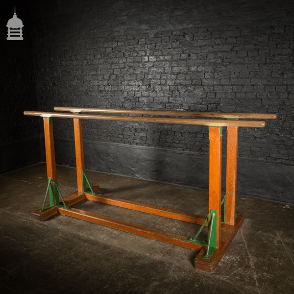 Vintage Wooden Gymnastics Parallel Bars | Vinterior