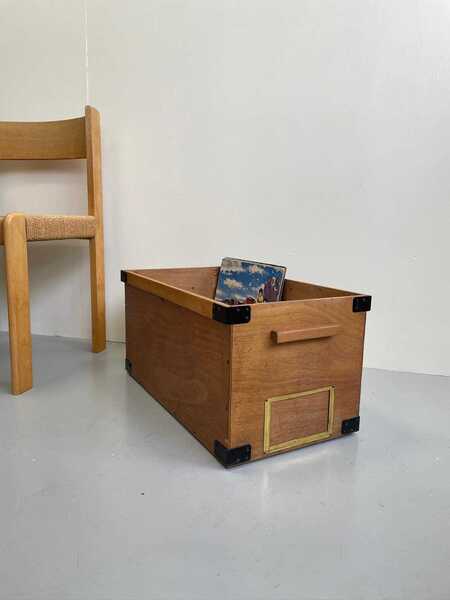 Vintage Wooden Storage / Archival Artefact Box Mid Century 50s | Vinterior