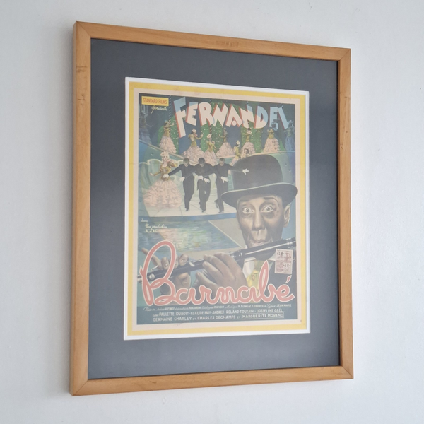 Original 1930s Film Poster Barnabé Fernandel French Framed Vintage ...