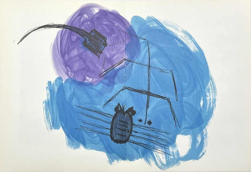 Vassilakis Takis Original Lithograph 1982 38x56 Cm Behind The Mirror ...