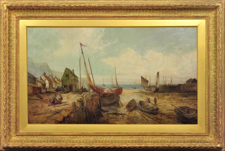William Edward Webb 1862 To 1903. English. Peel Harbour, Isle Of Man ...