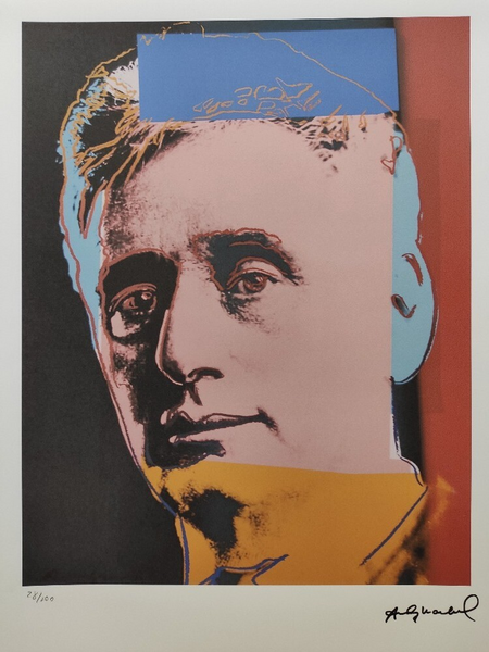 Andy Warhol Signed Lithograph Louis Brandeis Certificate Leo Castelli ...