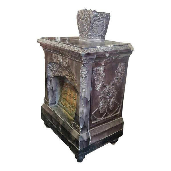 Majolica Stove, Late 19th Century Early 20th Century | Vinterior