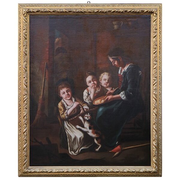 Giacomo Francesco Cipper Known As Il Todeschini, Family Scene, 1600s ...