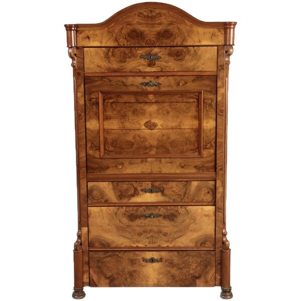 Antique Louis Phillipe Secretary In Walnut, 1860 | Vinterior