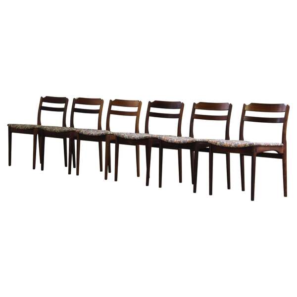 6 Vintage Rosewood Dining Chairs, Denmark, Thorsø Stole Og Møbelfabrik ...