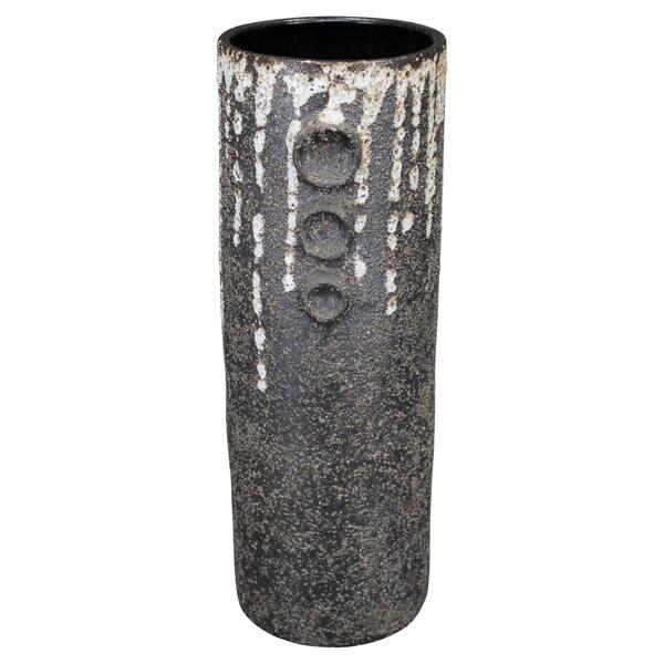 Brutalist European Ceramic Vase With Textured Lava Surface, 1970s ...