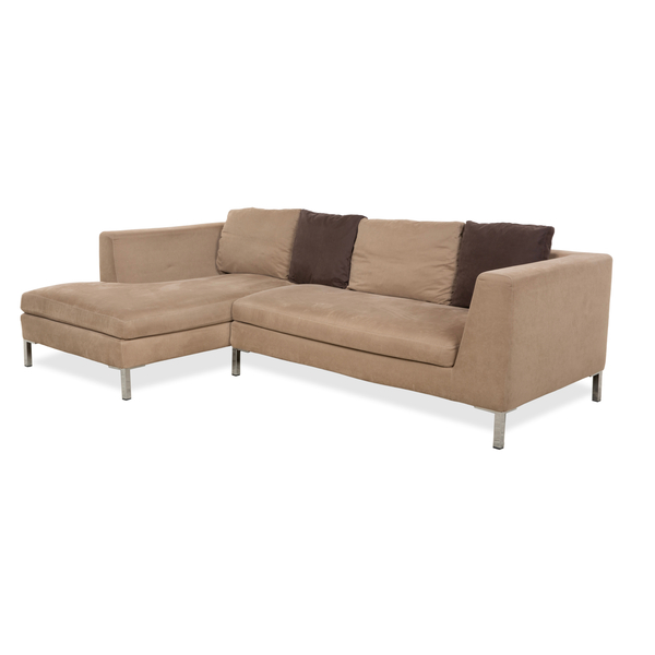 La Nouva Casa Luca Fabric Corner Sofa Beige | Vinterior