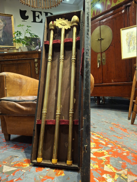 Early 20th Century Brass Masonic Staffs/Ceremonial Display Pieces ...